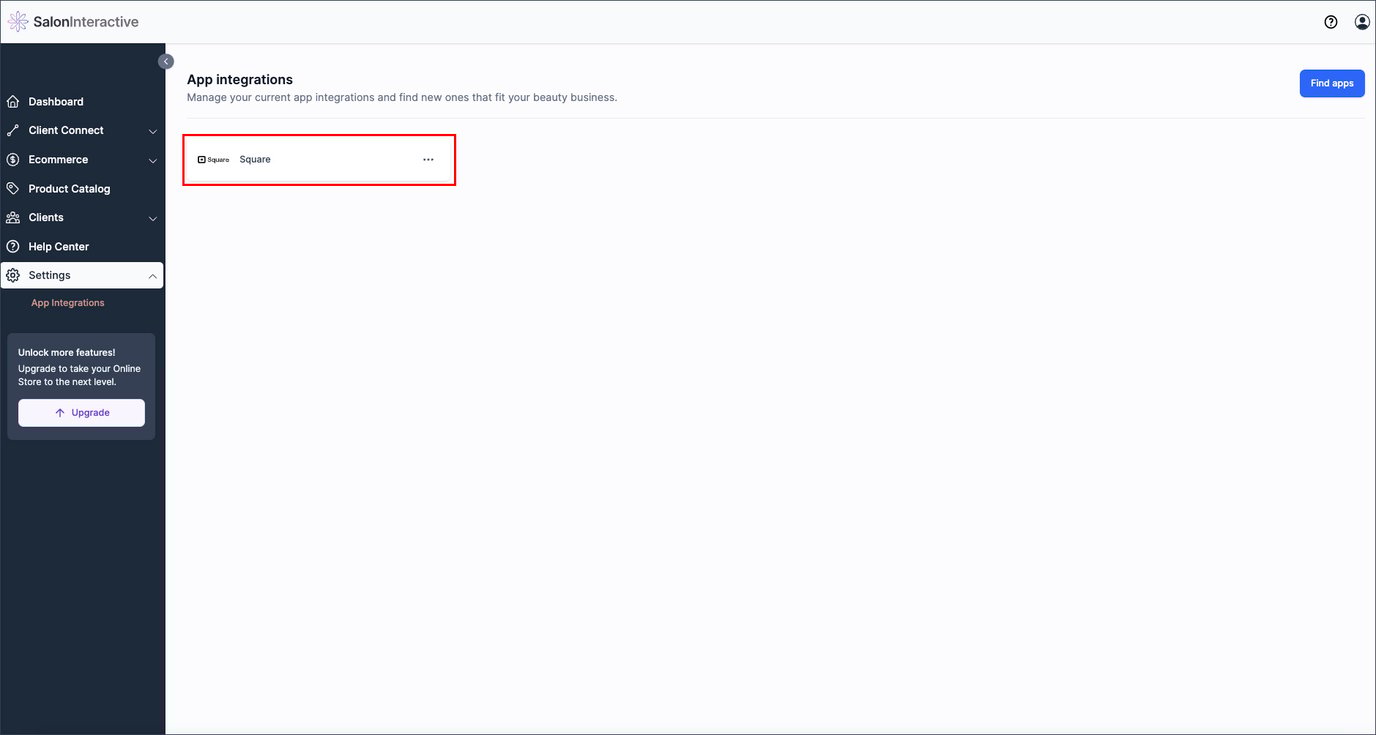 How do I disconnect my SalonInteractive account from my Square account?